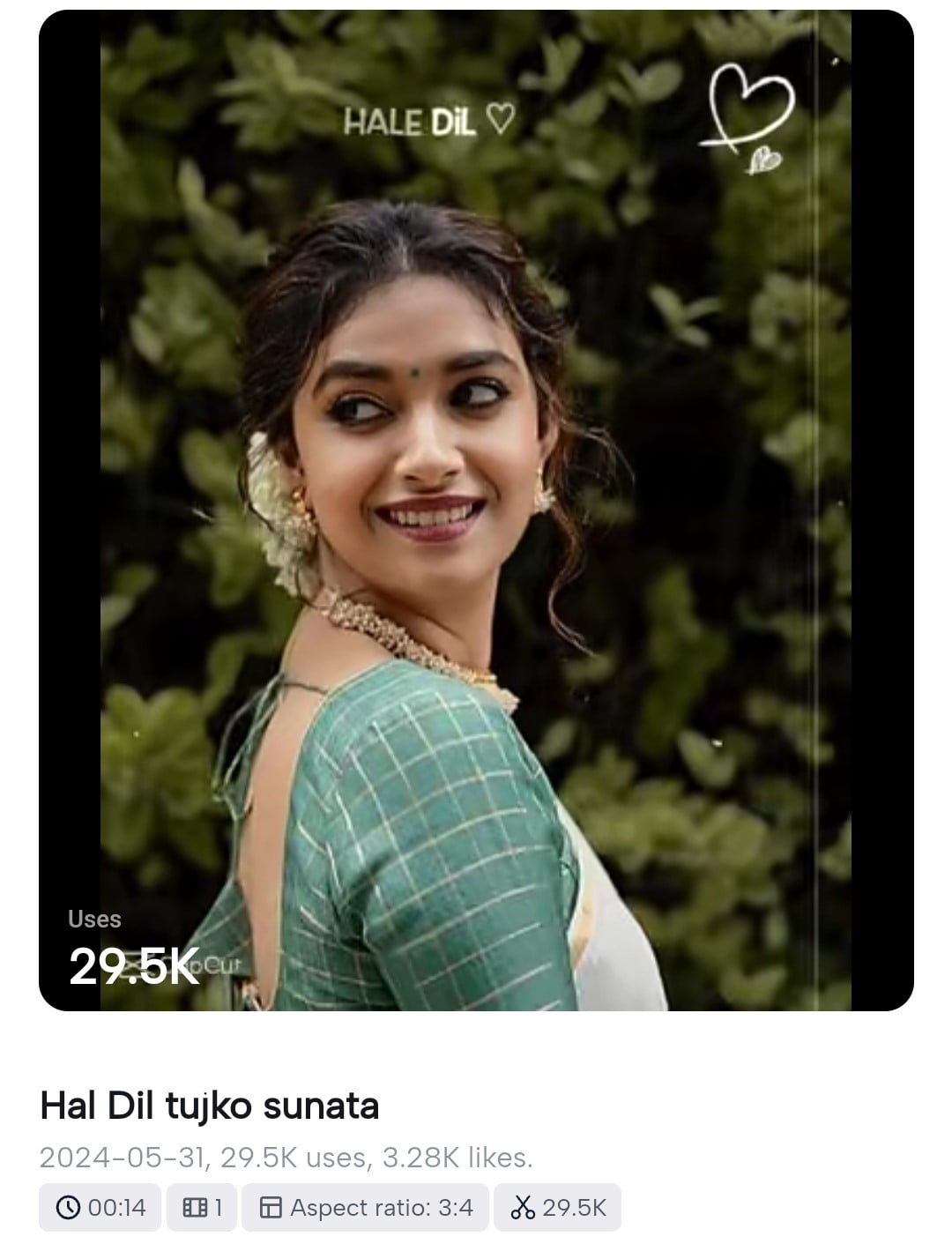 Haal E Dil CapCut Template Link 2024 (100% Working Link)